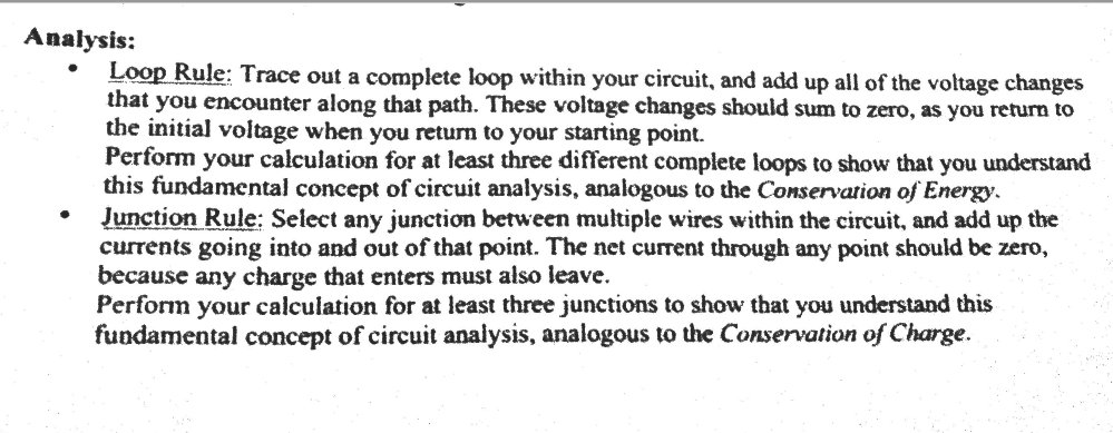 Solved Analysis Loop Rule Trace Out A Complete Loop Within