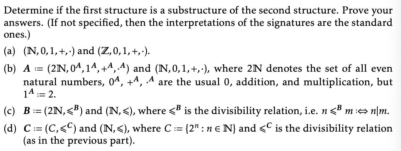 Solved Determine if the first structure is a substructure of | Chegg.com