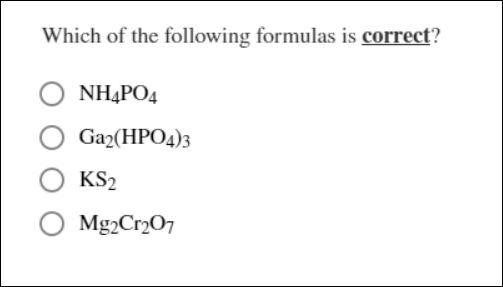 Solved Which of the following formulas is correct? NH4PO4 | Chegg.com