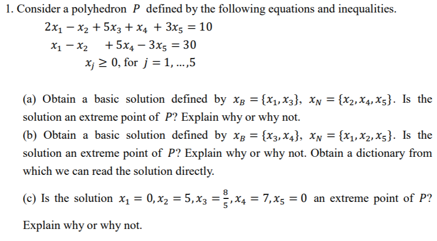Solved How can we examine the extreme points within the | Chegg.com