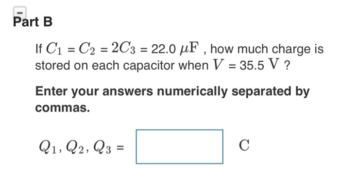 Solved Part A Determine the equivalent capacitance of the | Chegg.com