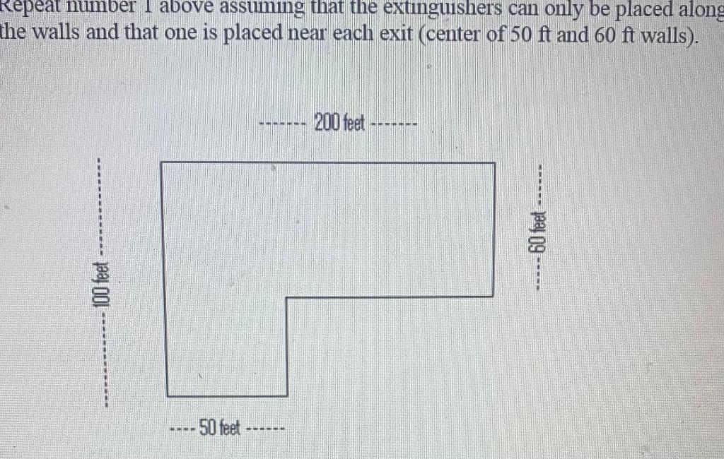Solved Place extinguishers with a maximum travel distance of | Chegg.com