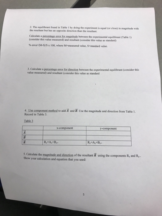 Name: Dasshe riioms Force Table Lab Report Section: | Chegg.com