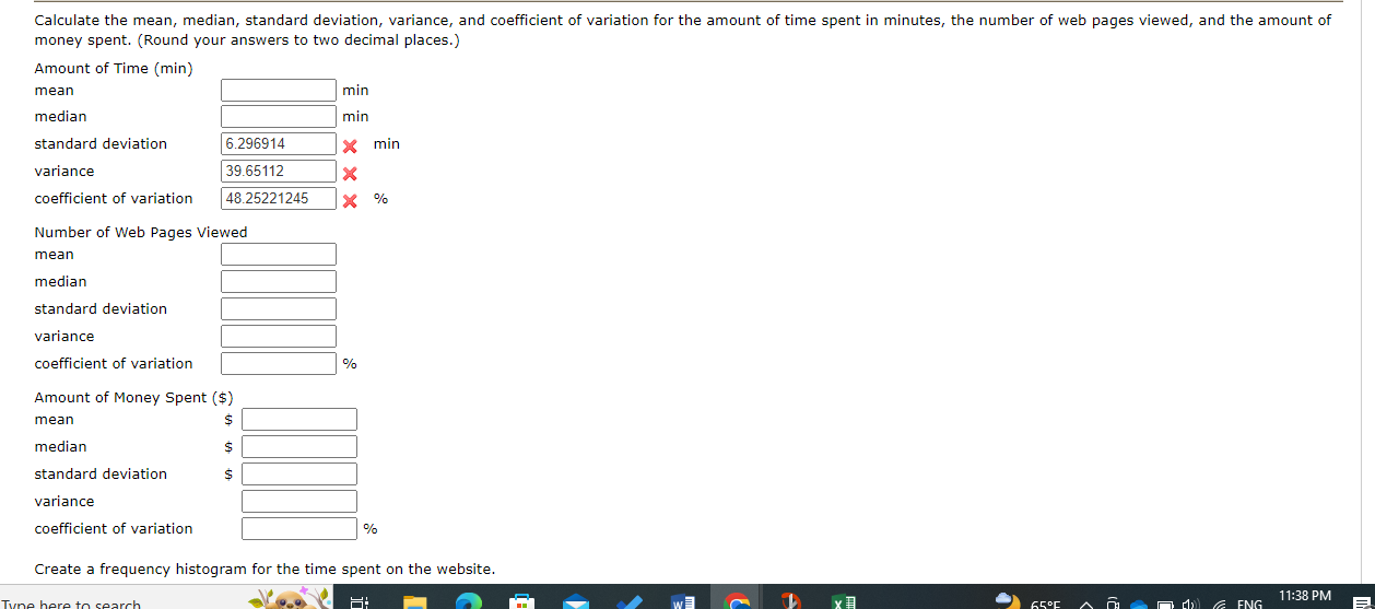 Calculate The Mean Median Standard Deviation