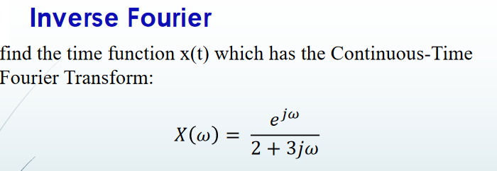 Solved find the time function x(t) which has the | Chegg.com