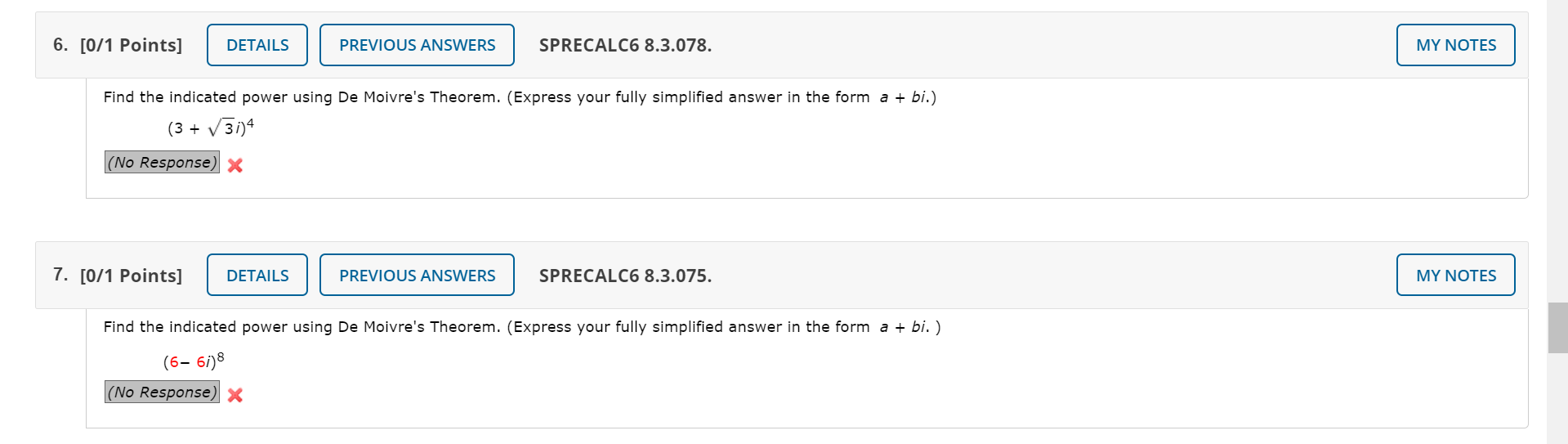 Solved 6. [0/1 Points] DETAILS PREVIOUS ANSWERS SPRECALC6 | Chegg.com