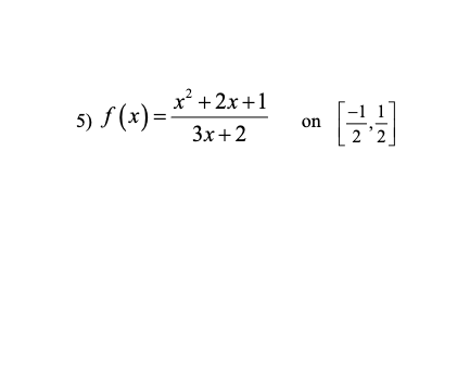 Solved II. For each function below find the critical points, | Chegg.com