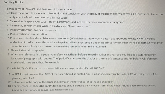 You will be required to write 1000 word paper worth | Chegg.com