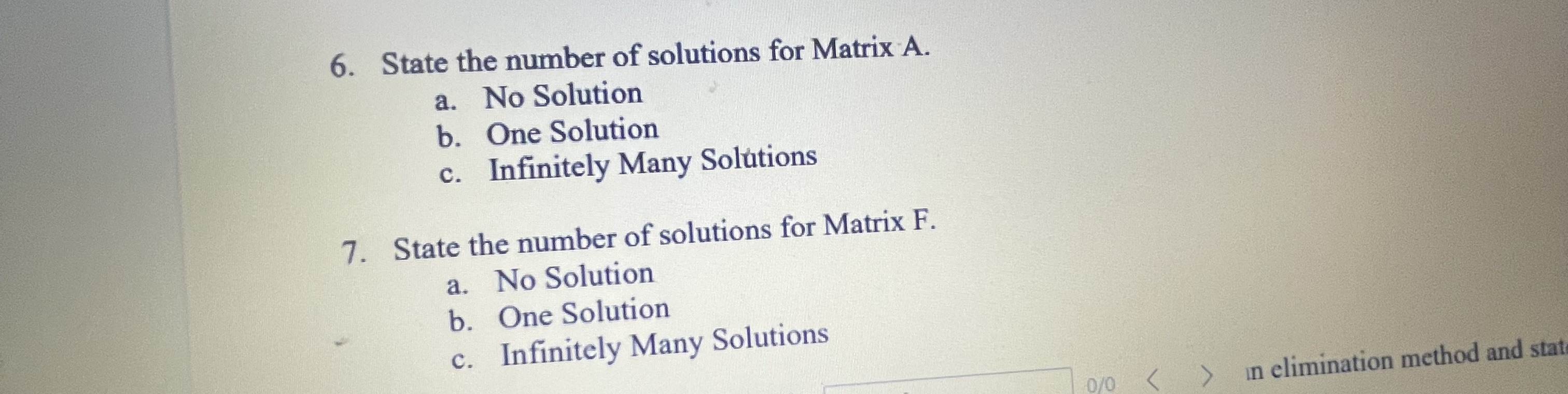 Solved Use the following matrices for questions 6 and 7. | Chegg.com