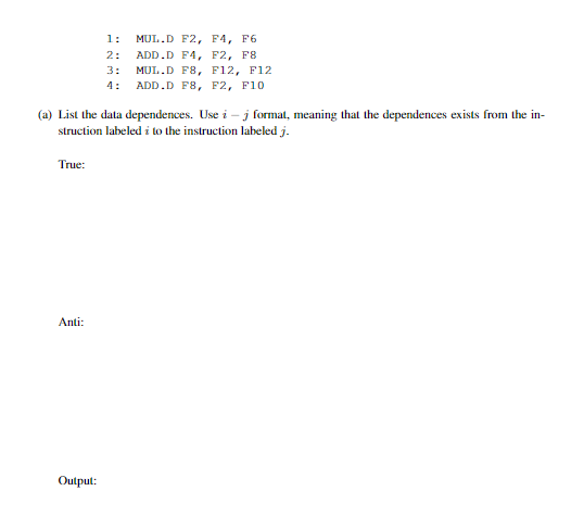 Q2. Dynamic Scheduling in Scoreboard Consider the | Chegg.com