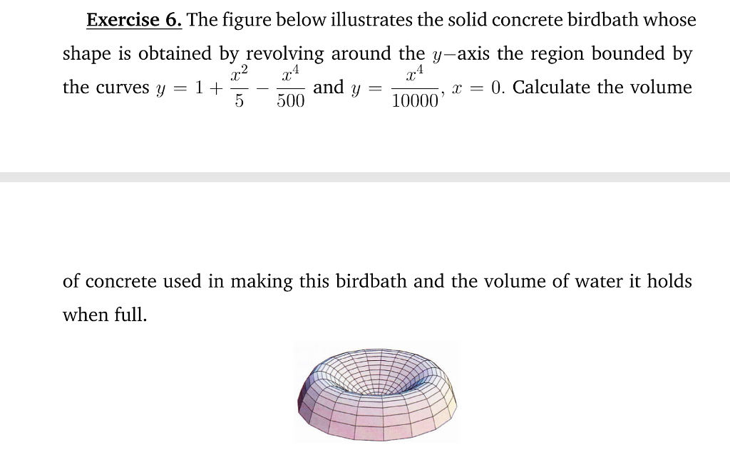 Solved Exercise 6. The figure below illustrates the solid | Chegg.com
