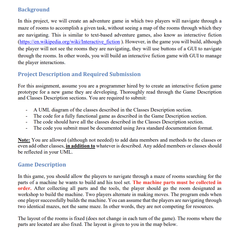 Solved Could you help me implement each class in the | Chegg.com