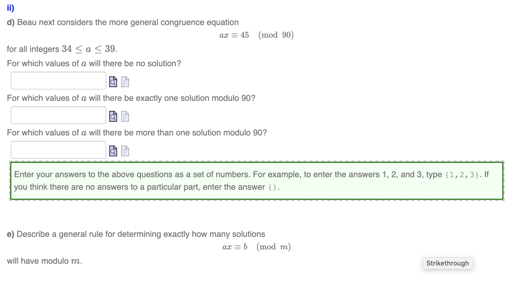 Solved i) In this first part, we are interested in the | Chegg.com