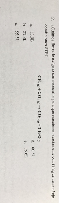 Solved How many liters of oxygen are needed to react exactly | Chegg.com