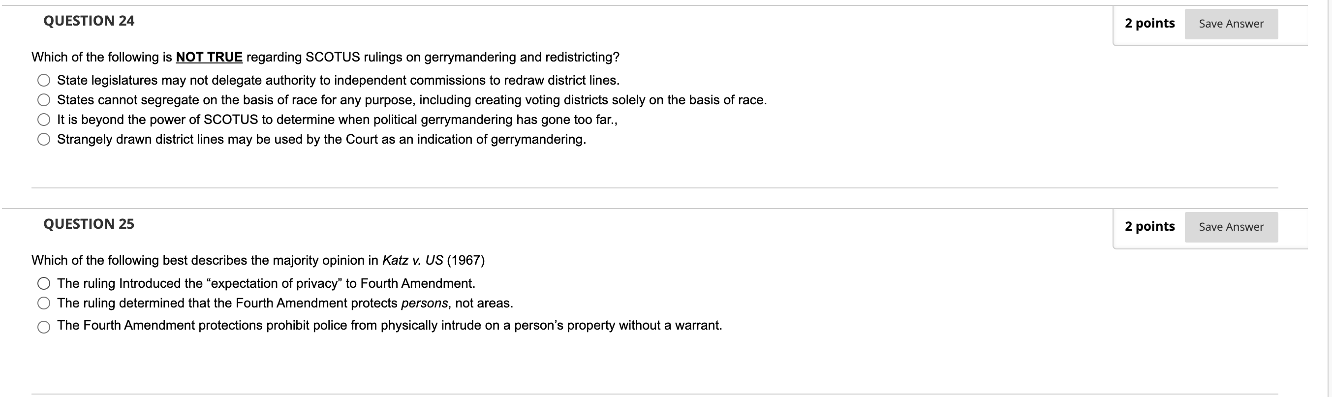 Solved QUESTION 24 2 points Save Answer Which of the | Chegg.com