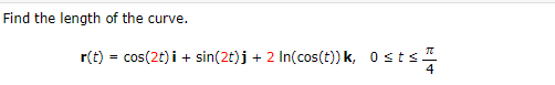 Solved Find the length of the curve. | Chegg.com