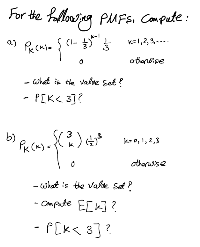 Solved For the fallowing PMFS, | Chegg.com