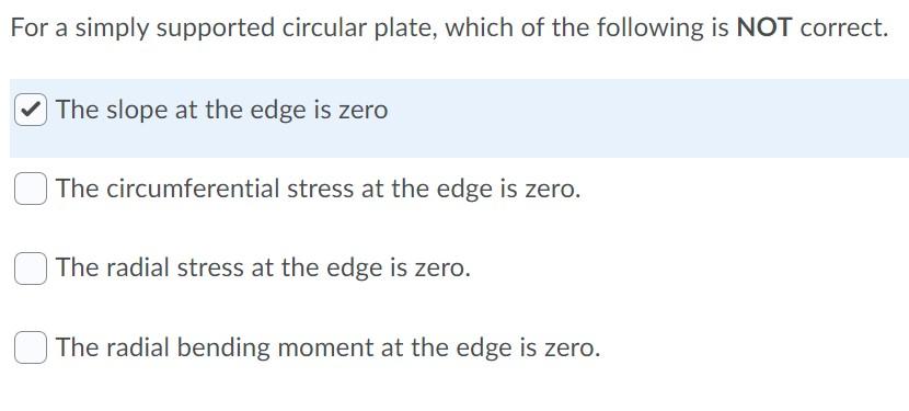 Solved The circumferential stress at the edge of a simply | Chegg.com