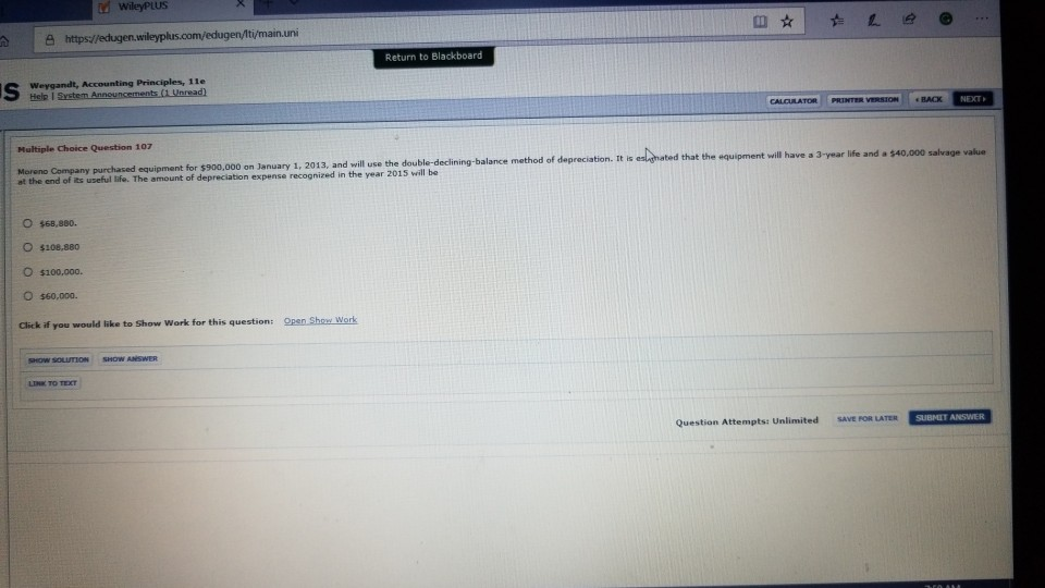 Solved e https://edugen.w /main.uni Return to Blackboard | Chegg.com
