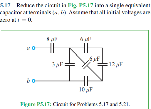 Solved 5.17 Reduce the circuit in Fig. P5.17 into a single | Chegg.com