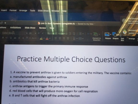 Solved Insert Format Arrange Tools Slide Show Window Help | Chegg.com