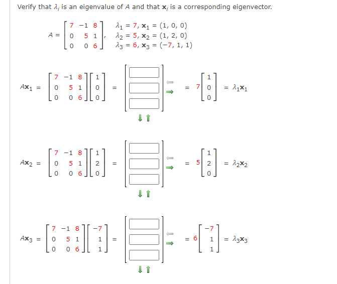 Solved Verify that λj is an eigenvalue of A and that xi is a | Chegg.com