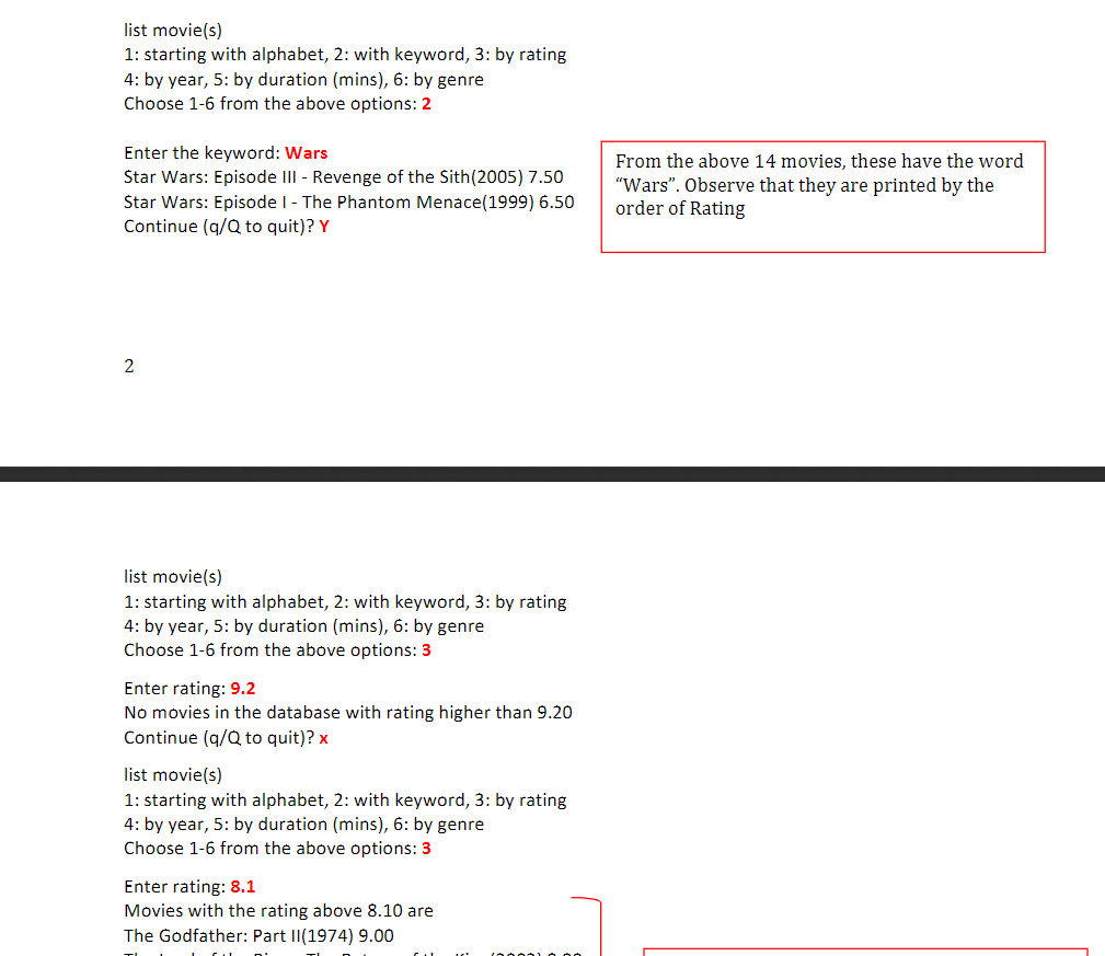 Solved Problem 1(70 points) Movies Database Use the | Chegg.com