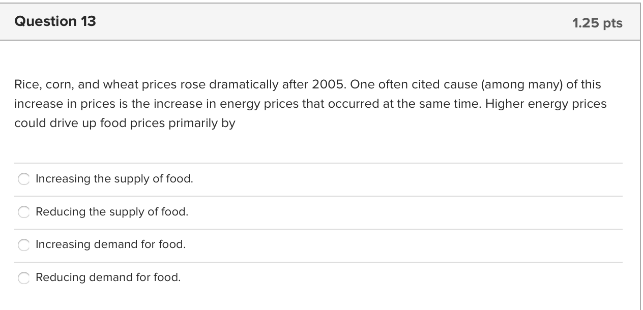 Solved Question 11 1.25 pts The theory of induced innovation | Chegg.com
