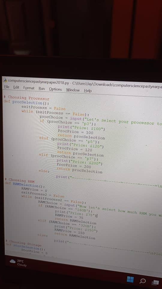 Solved A computer shop will build a computer from components | Chegg.com