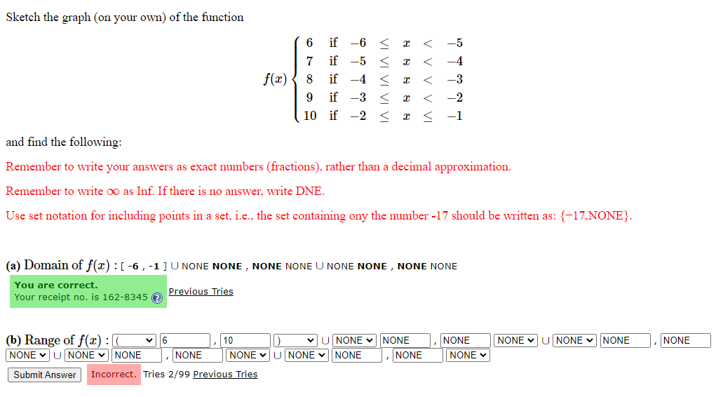 Sketch the graph (on your own) of the function | Chegg.com