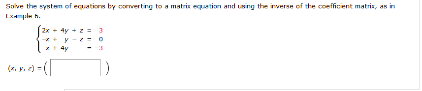 Solved Solve the system of equations by converting to a | Chegg.com