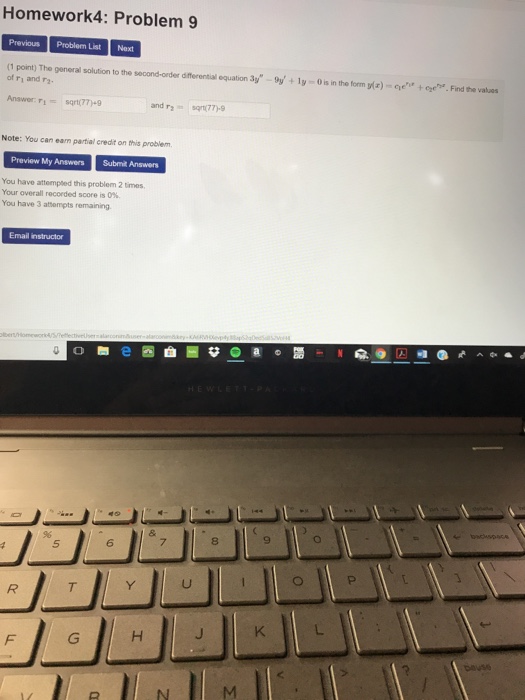 Solved Homework4: Problem 9 Previous Problem ListNext (1 | Chegg.com