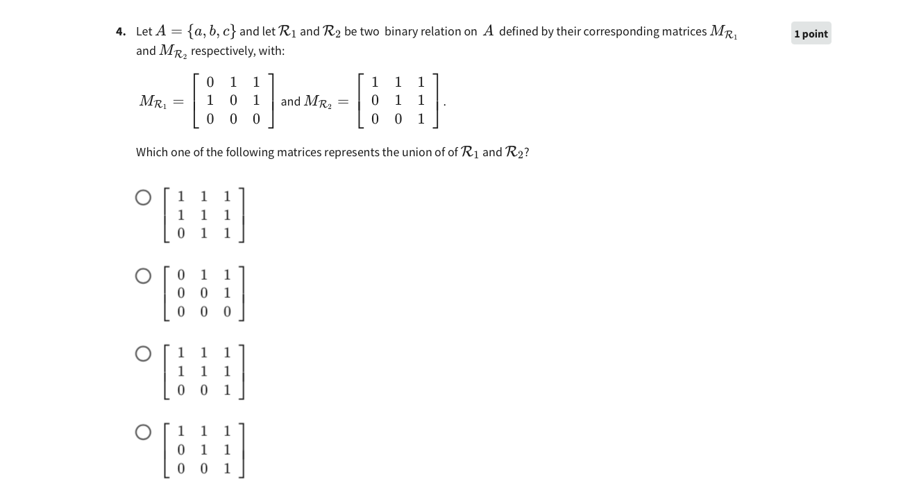 Solved Let A={a,b,c} and let R1 and R2 be two binary | Chegg.com