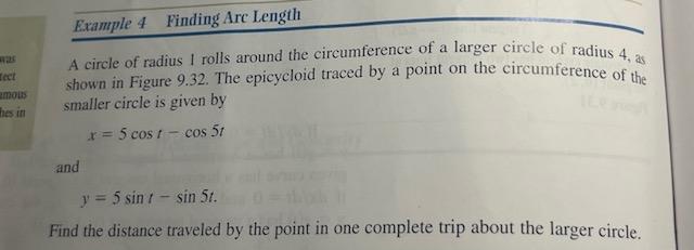 Solved A circle of radius 1 rolls around the circumference | Chegg.com