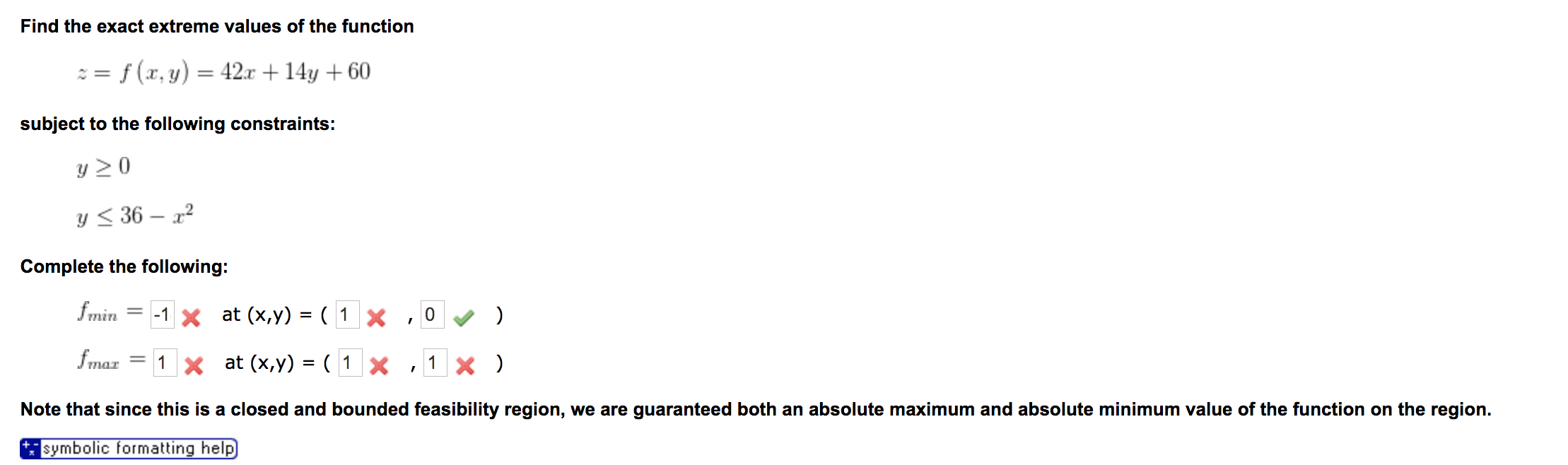 Solved Find the exact extreme values of the function = f | Chegg.com