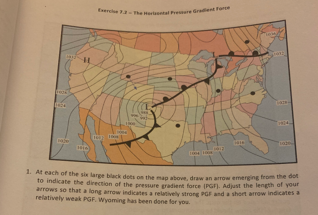 Solved Exercise 7.2 - The Horizontal Pressure Gradient Force | Chegg.com