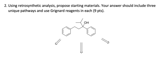 Solved 2. Using retrosynthetic analysis, propose starting | Chegg.com