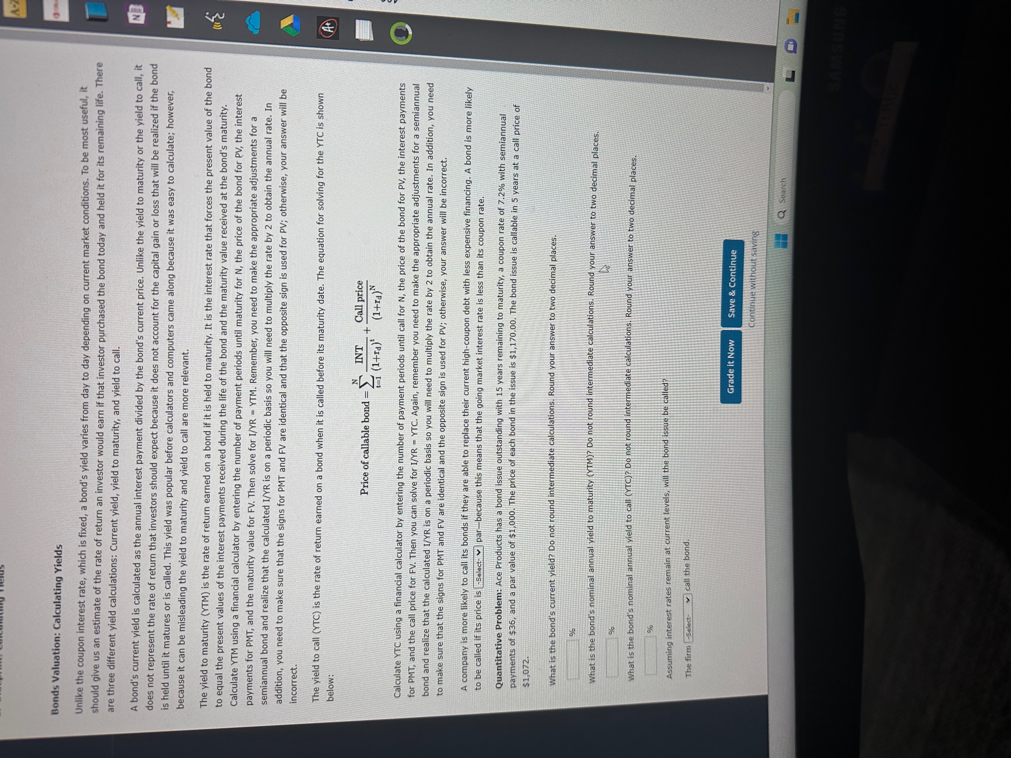 Solved Bonds Valuation: Calculating Yields Unlike the coupon | Chegg.com