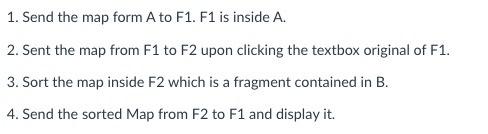 Solved needing to send: map = new LinkedHashMap