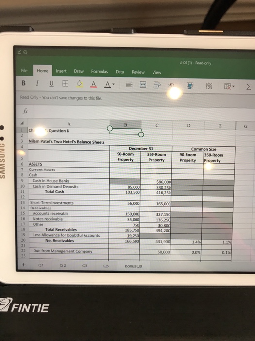 Solved ch04 (1) . Read-only Home Insert Draw Formulas Data | Chegg.com