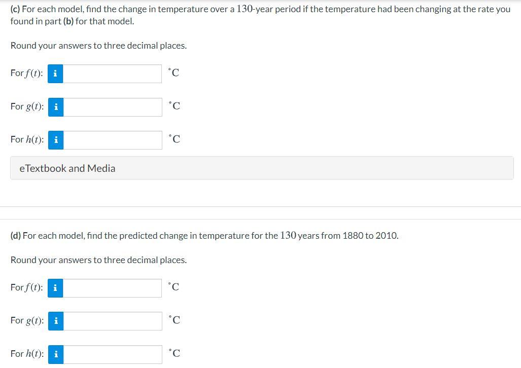 Solved Global temperatures have been rising, on average, for | Chegg.com
