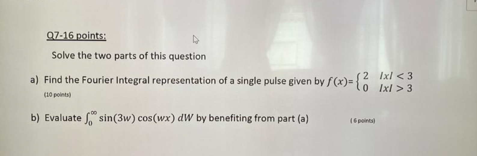 Solved Q7-16 points: Solve the two parts of this question a) | Chegg.com