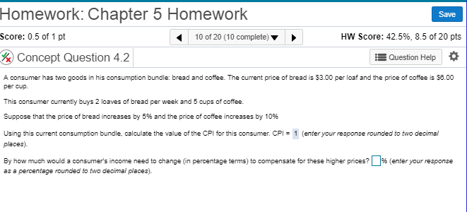 Solved Homework Chapter 5 Homework Save Score 0 5 Of 1 Pt