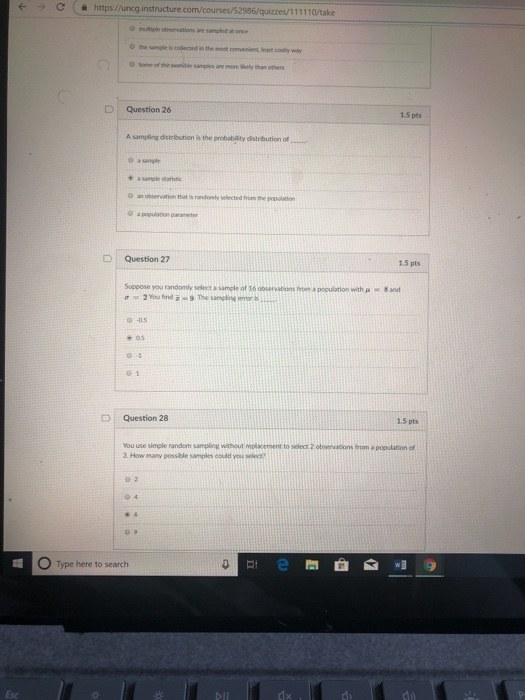 Solved D Question 29 1.5 pts Consider a population with 3 | Chegg.com