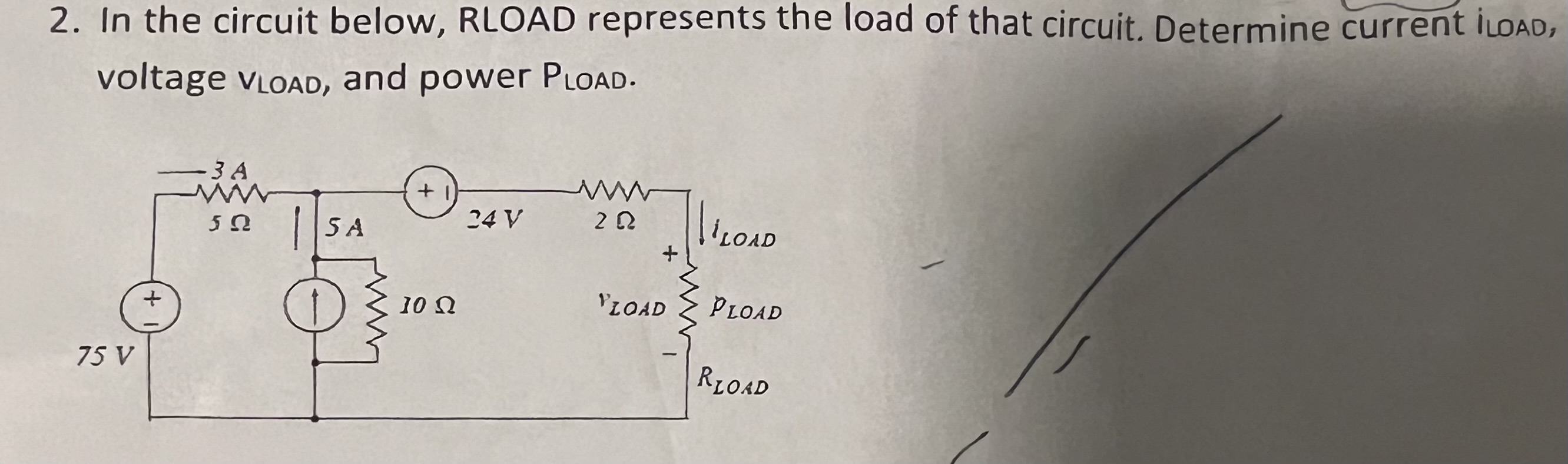 Solved 2. In the circuit below, RLOAD represents the load of | Chegg.com
