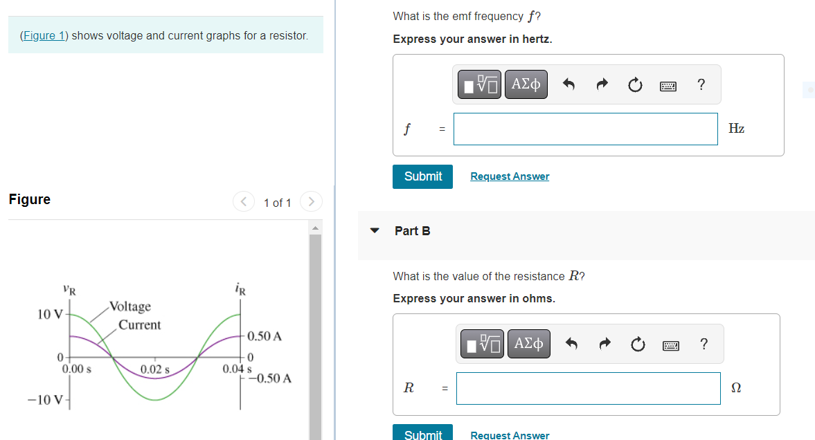 Solved (Figure 1) shows voltage and current graphs for a | Chegg.com Solved (Figure 1) shows voltage and current graphs for a | Chegg.com