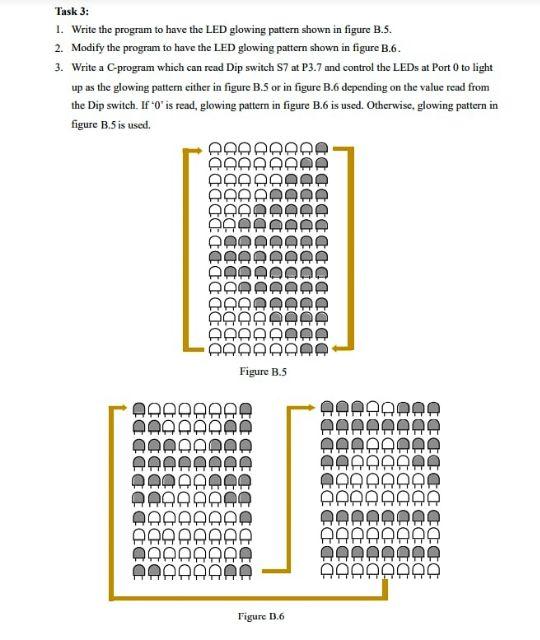 Solved Task 3: 1. Write the program to have the LED glowing | Chegg.com