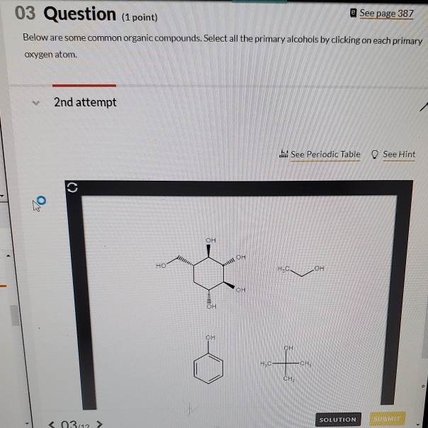 Solved 03 Question (1 point) @ See page 387 Below are some | Chegg.com