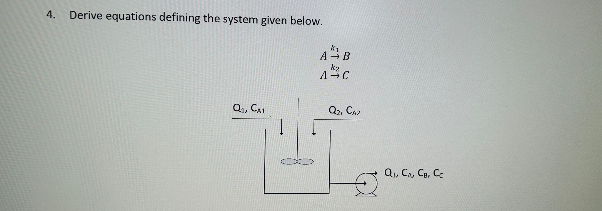 Solved 4. Derive equations defining the system given below. | Chegg.com