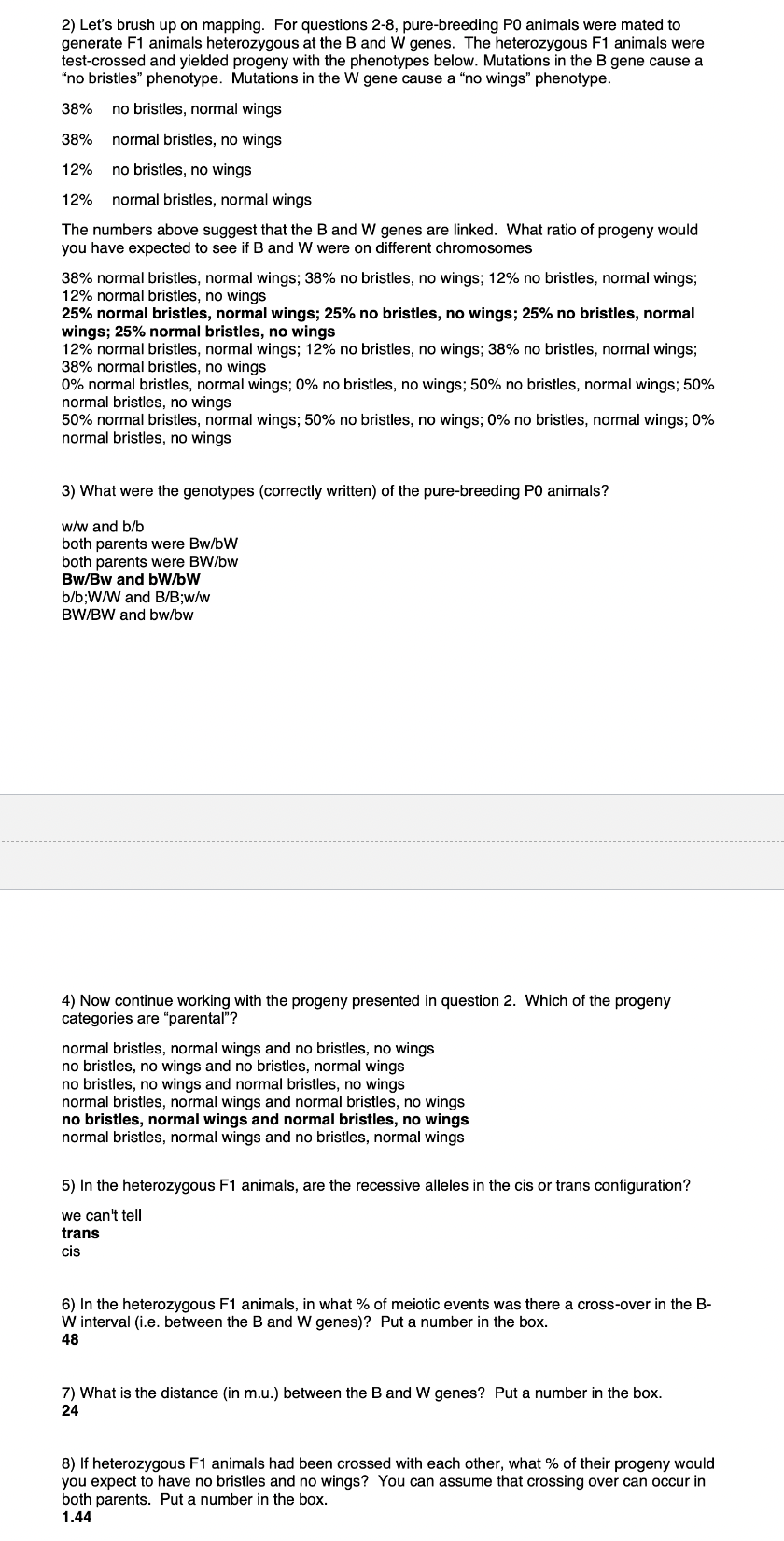 Solved Hello, please explain number 6. I thought the answer | Chegg.com